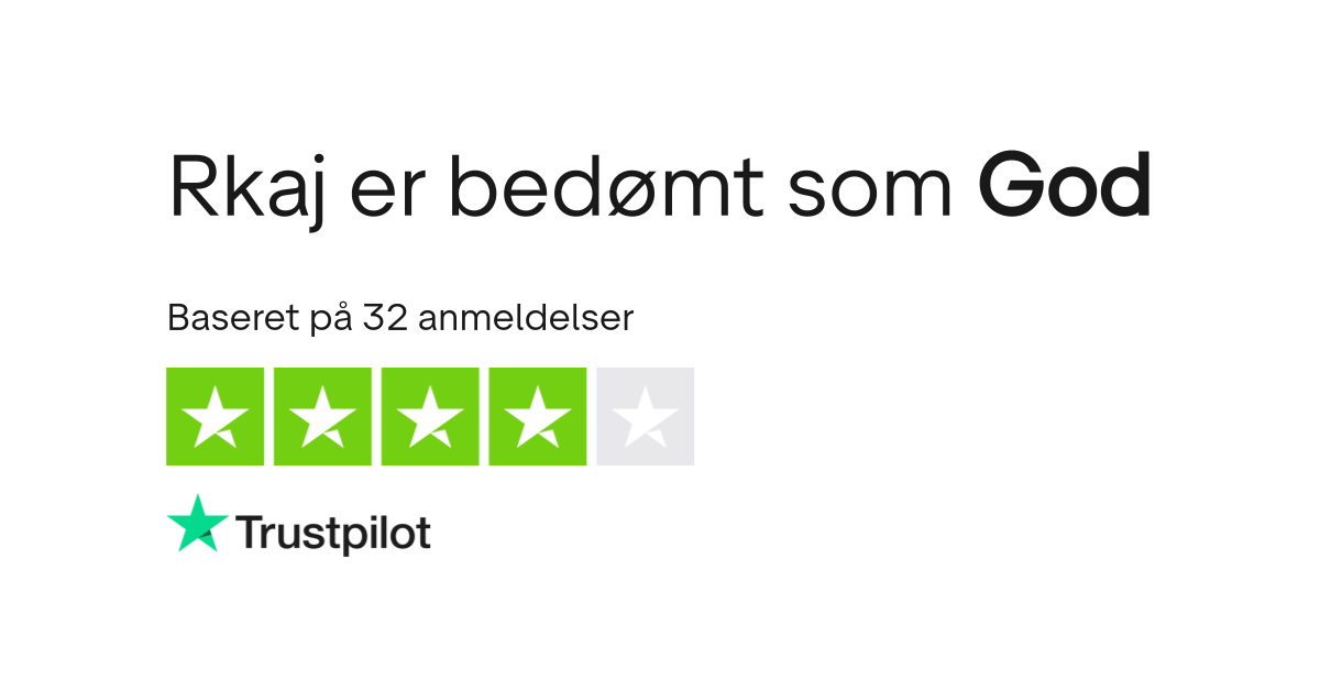 Anmeldelser af Rkaj | Læs kundernes anmeldelser af rkaj.dk | 2 af 2