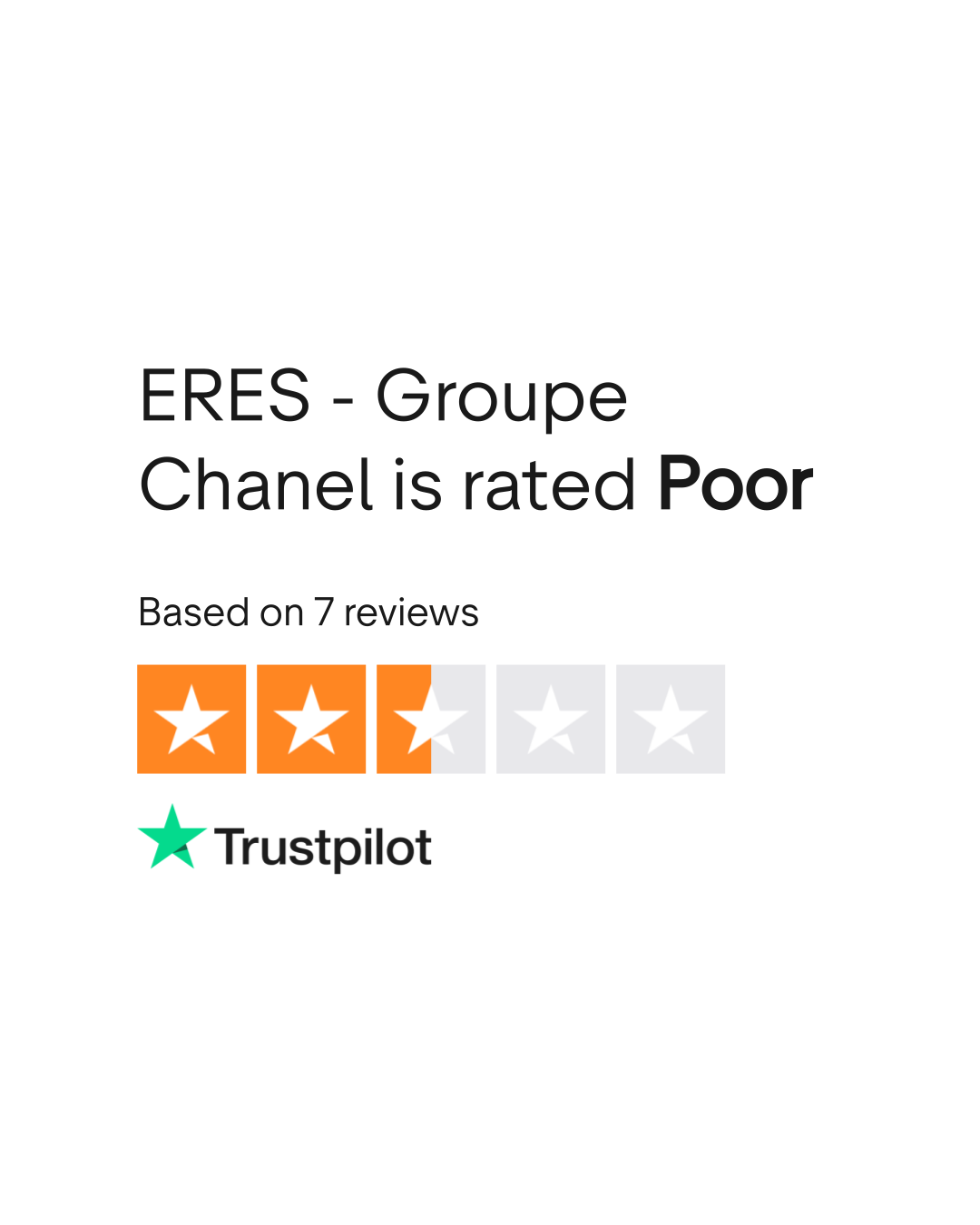 ERES - Groupe Chanel Reviews | Read Customer Service Reviews of www ...