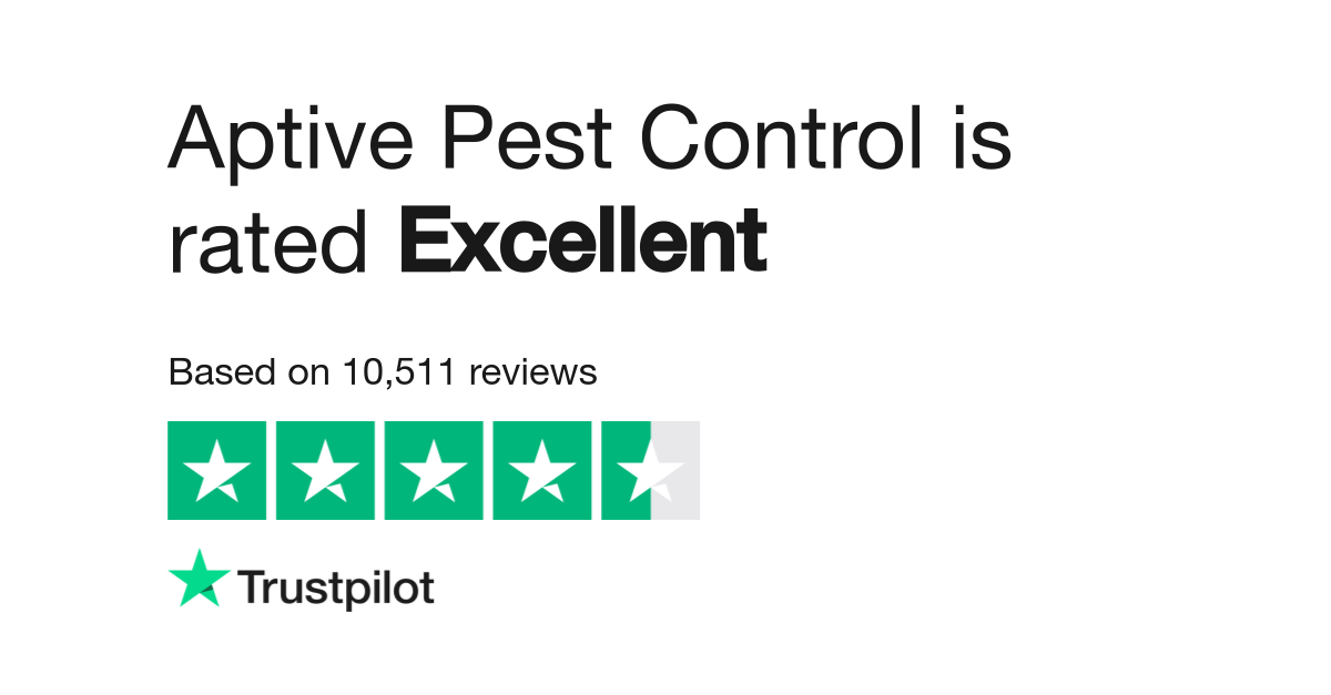 Aptive pest control reviews store