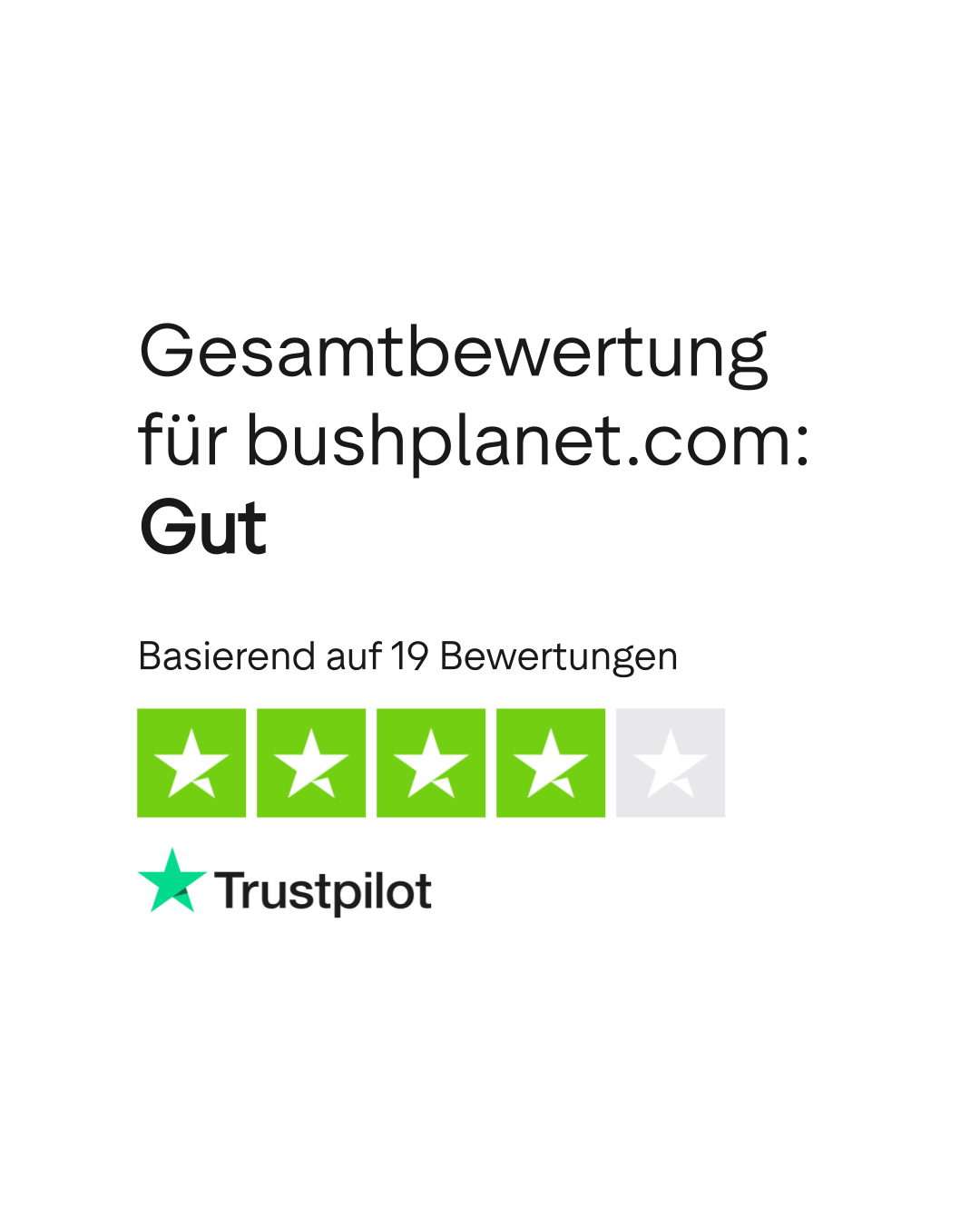 Bewertungen zu bushplanet.com | Lesen Sie Kundenbewertungen zu shop ...
