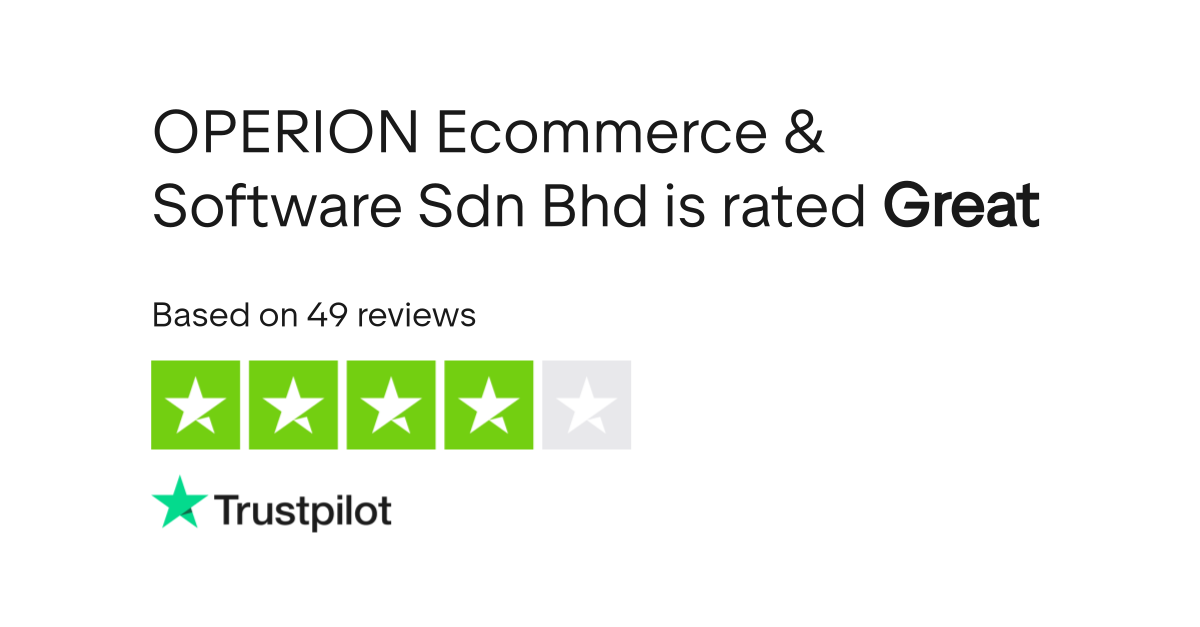 OPERION Ecommerce & Software Sdn Bhd Reviews | Read Customer Service ...