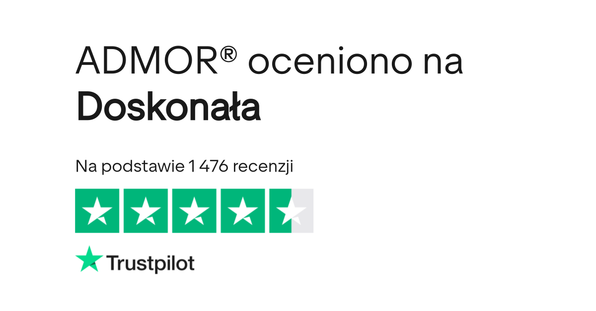 ADMOR® Recenzje | Czytaj recenzje klientów na temat admor.co