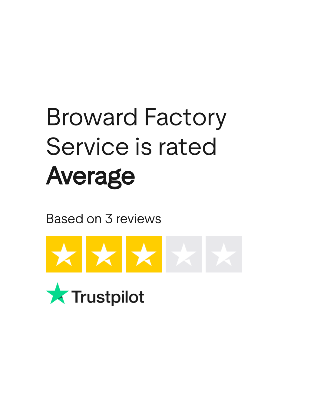Broward Factory Service Reviews | Read Customer Service Reviews of www ...