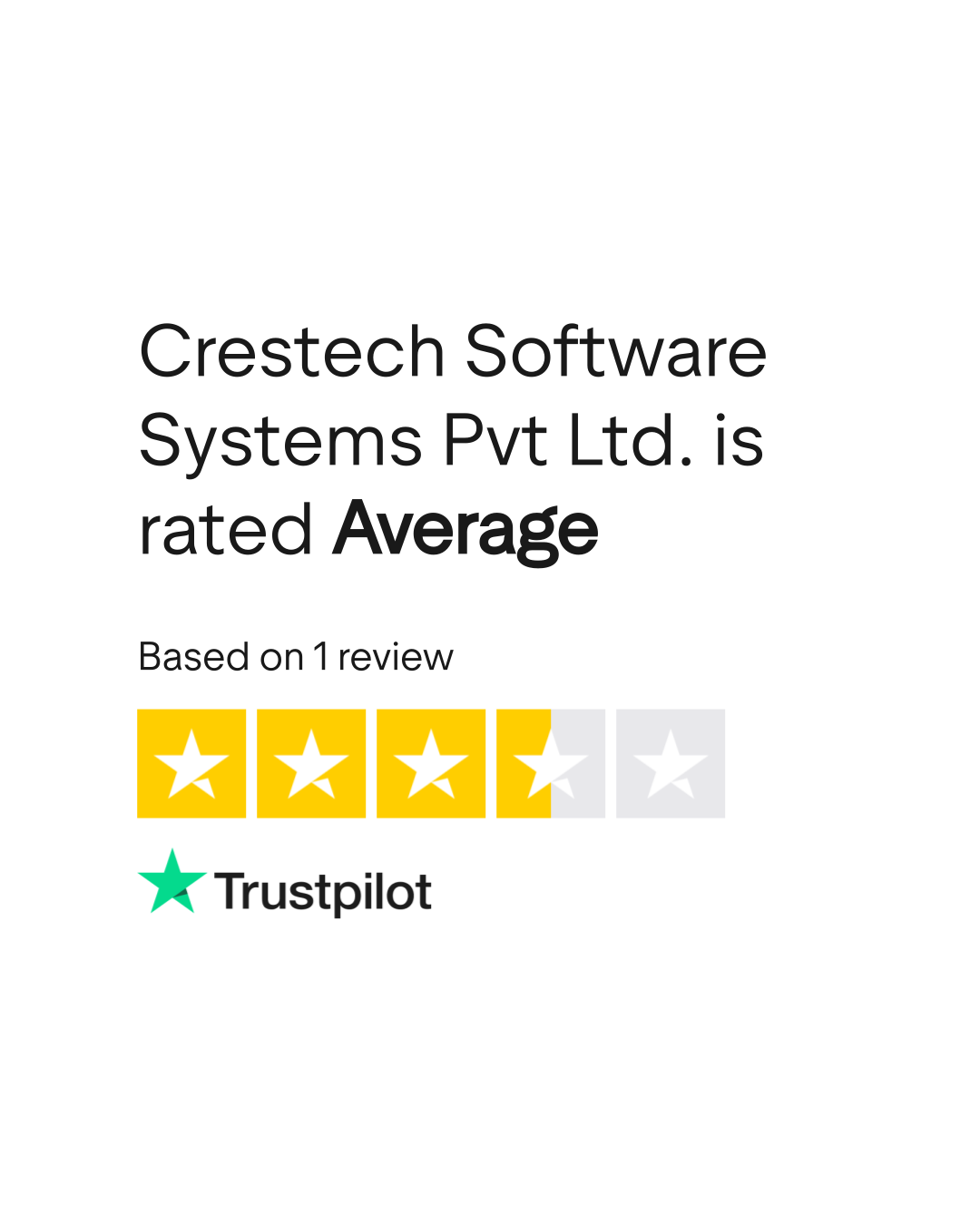 Crestech Software Systems Pvt Ltd. Reviews | Read Customer Service ...