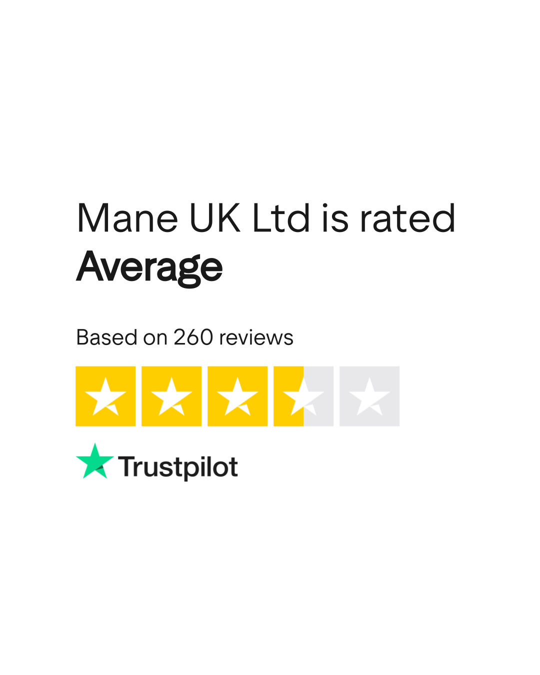 Mane UK Ltd Reviews | Read Customer Service Reviews of maneuk.com