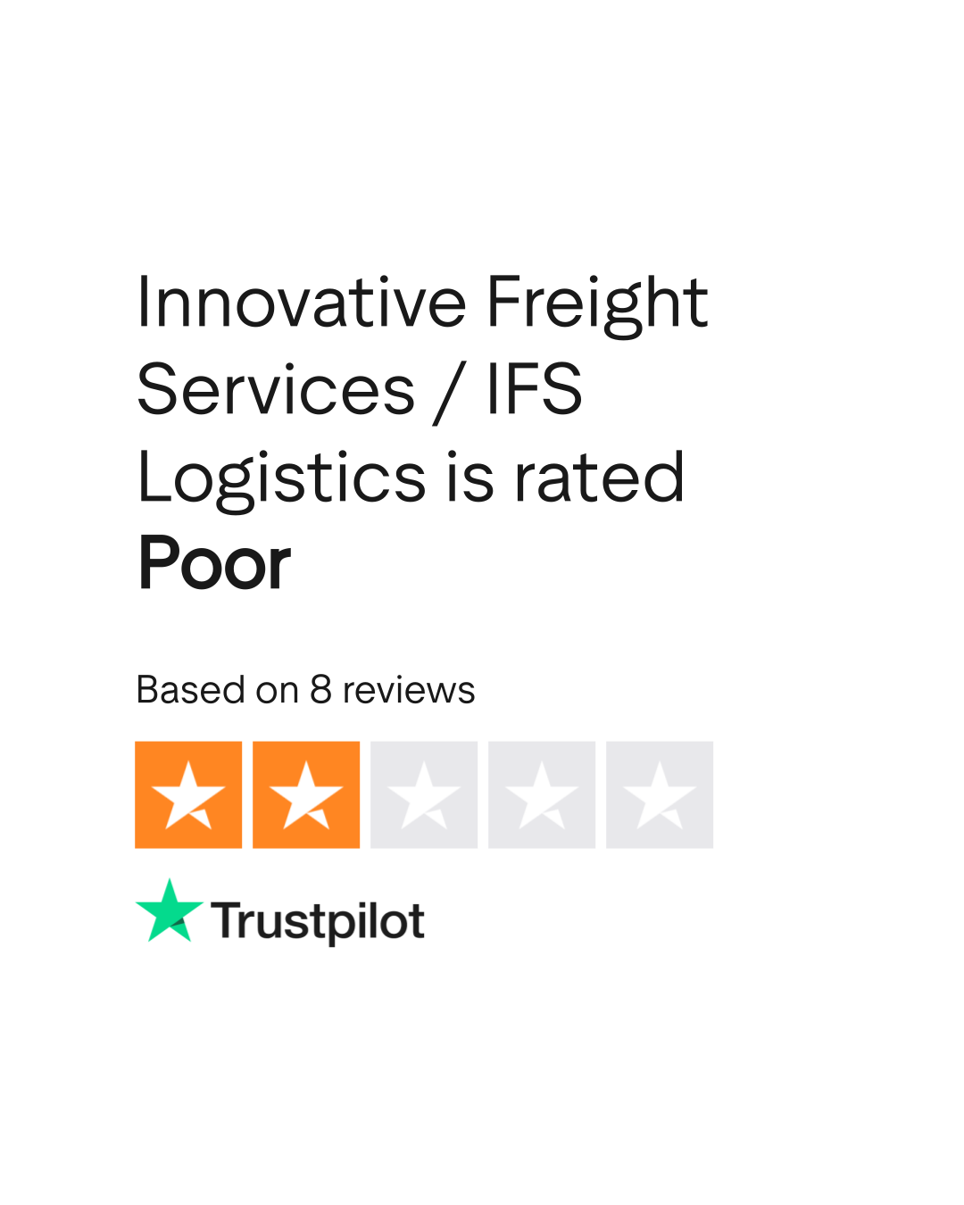 Innovative Freight Services / IFS Logistics Reviews | Read Customer ...