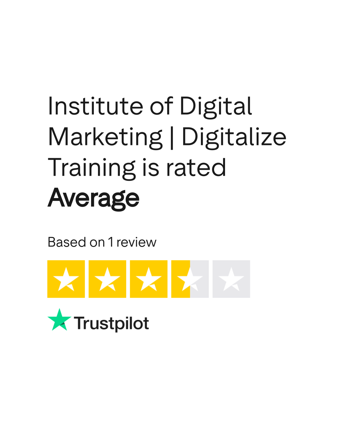 Institute of Digital Marketing | Digitalize Training Reviews | Read ...