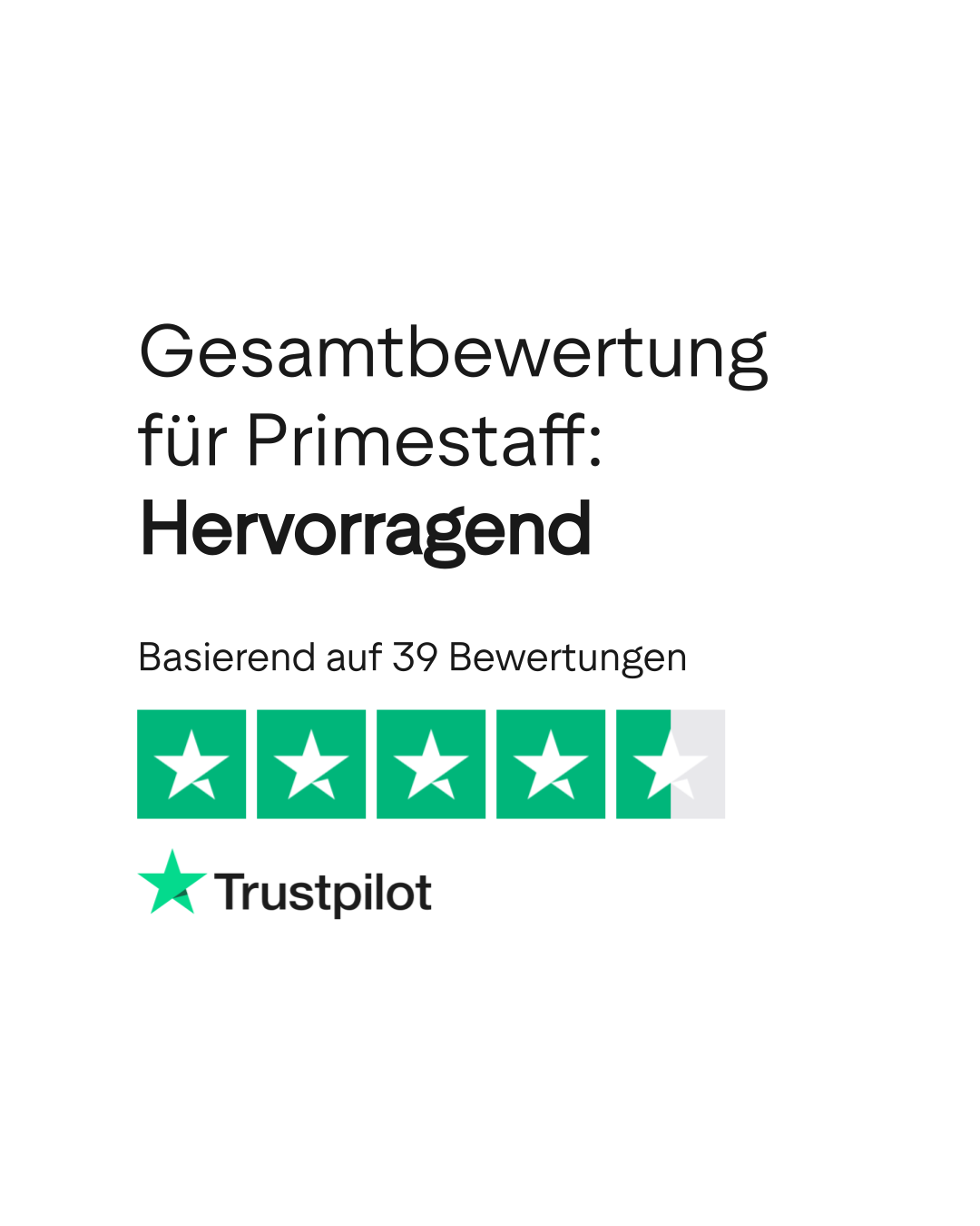 Bewertungen zu Primestaff | Lesen Sie Kundenbewertungen zu primestaff.de