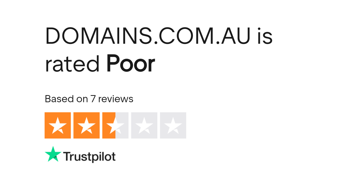 DOMAINS.COM.AU Reviews | Read Customer Service Reviews of domains.com.au
