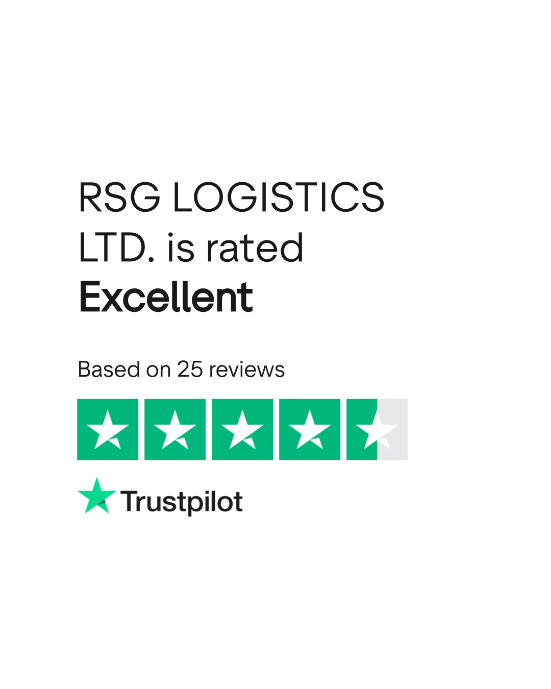 RSG LOGISTICS LTD. Reviews | Read Customer Service Reviews of ...