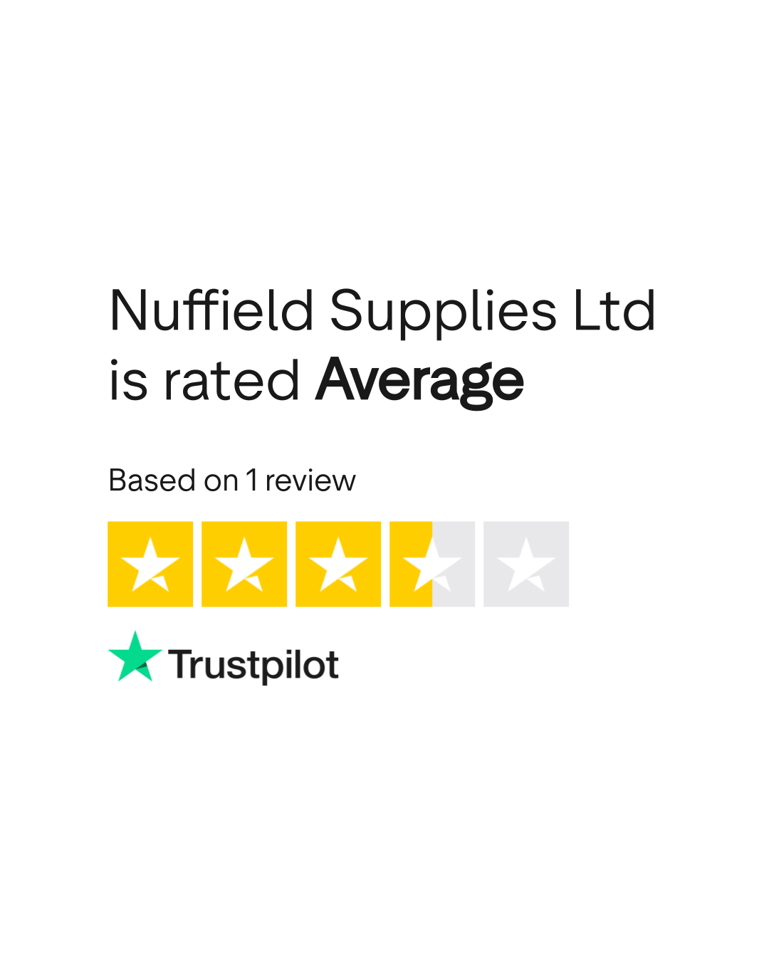 Nuffield Supplies Ltd Reviews | Read Customer Service Reviews of ...