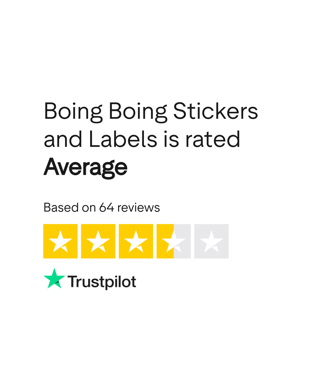Boing Boing Stickers and Labels Reviews | Read Customer Service Reviews ...