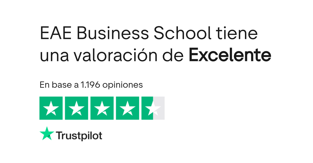 Opiniones sobre EAE Business School | Lee las opiniones sobre el servicio de www.eae.es