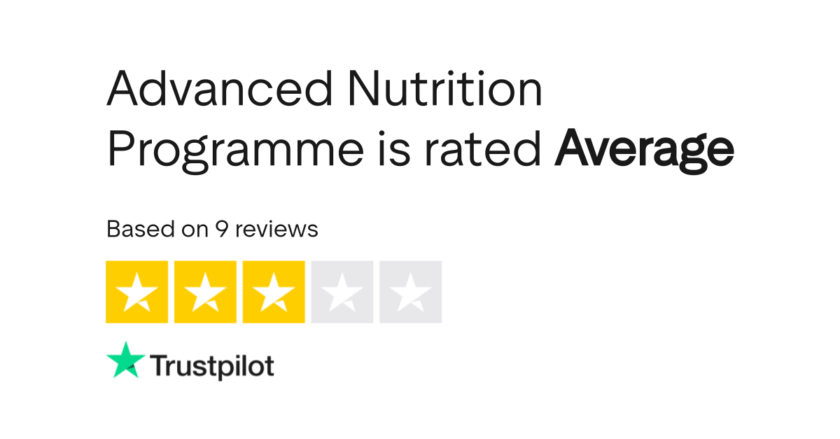 Advanced Nutrition Programme Reviews | Read Customer Service Reviews of ...