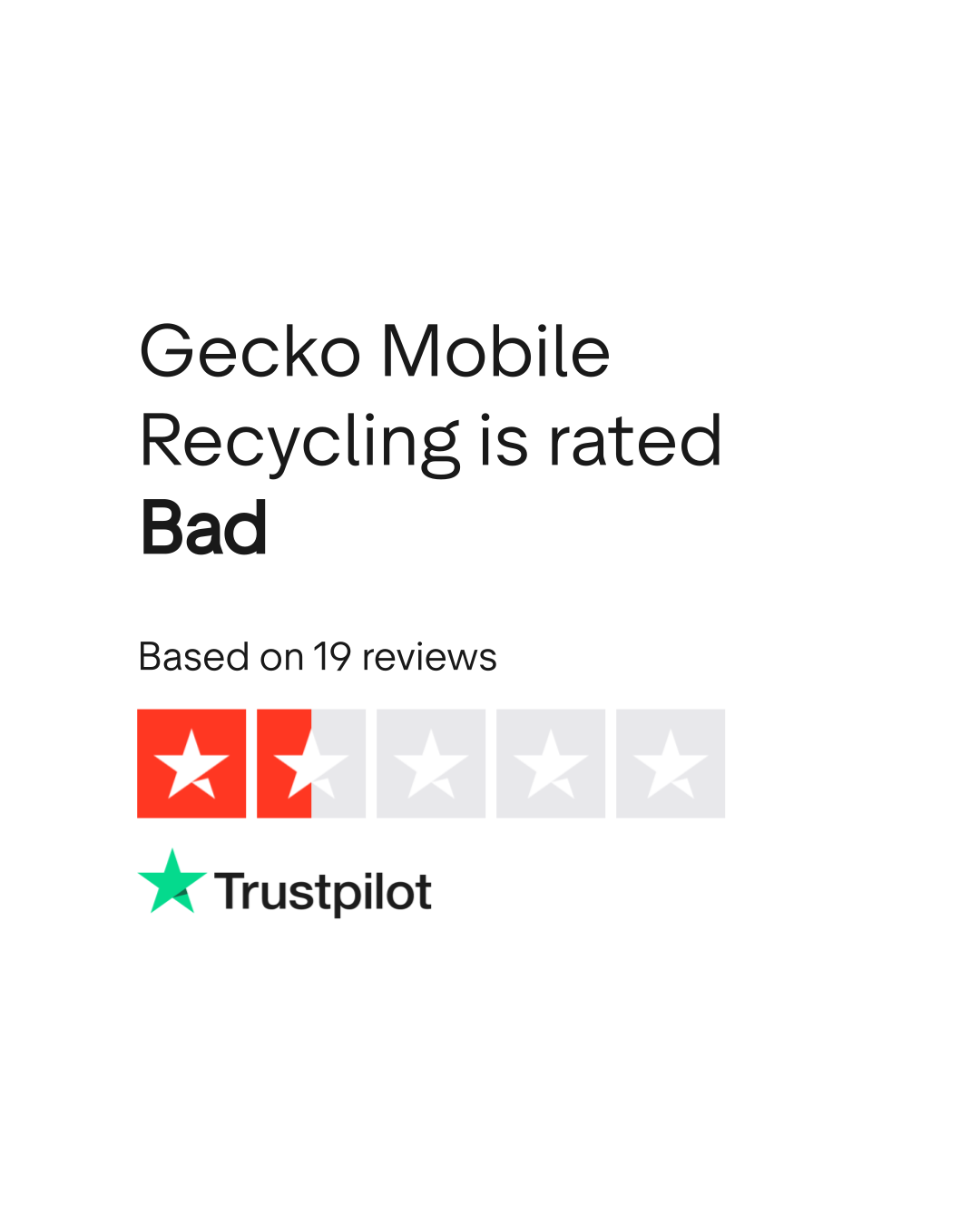 Gecko Mobile Recycling Reviews | Read Customer Service Reviews of ...
