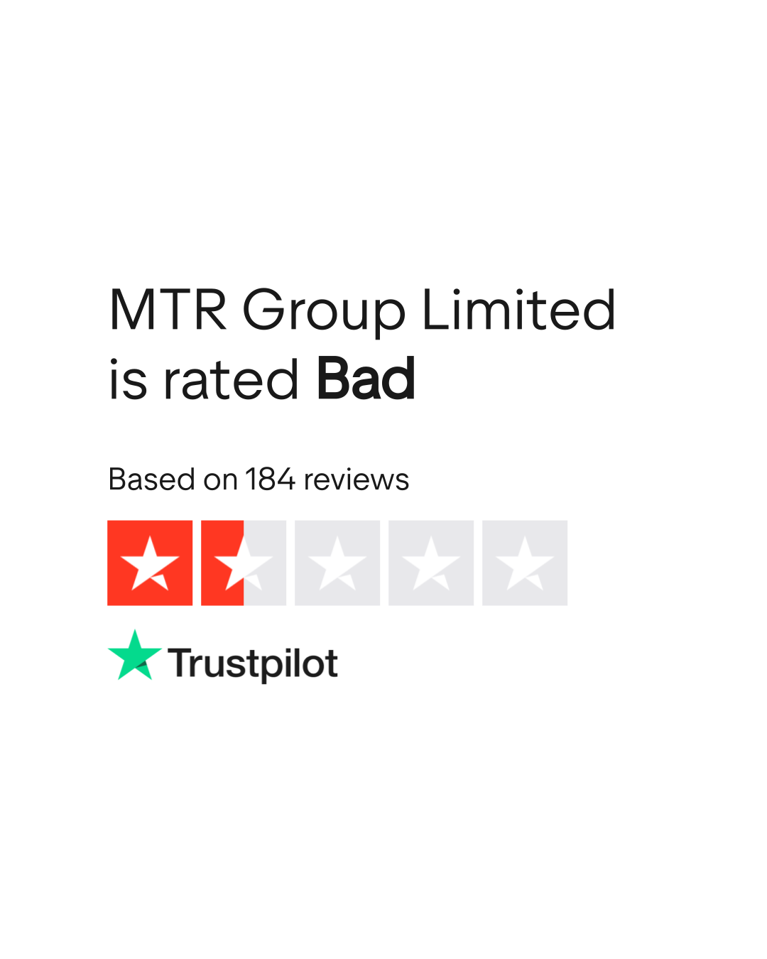 MTR Group Limited Reviews | Read Customer Service Reviews of mtr.co.uk