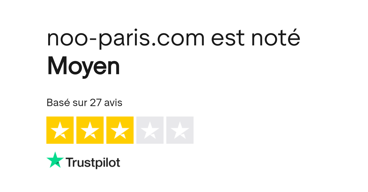 Avis de noo-paris.com | Lisez les avis marchands de noo-paris.com