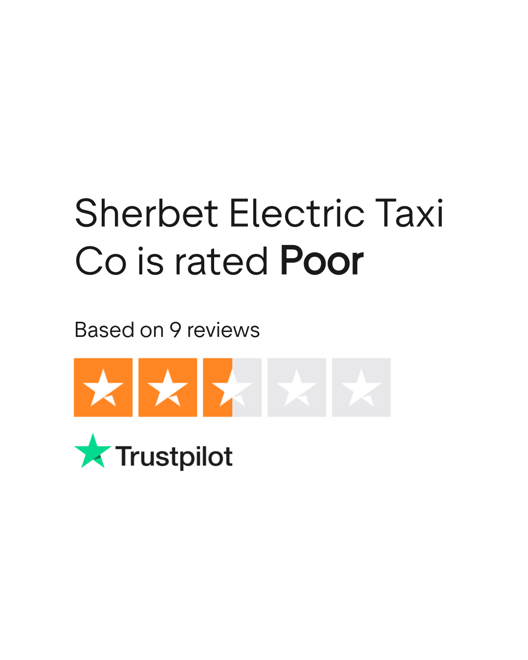 Sherbet Electric Taxi Co Reviews | Read Customer Service Reviews of ...