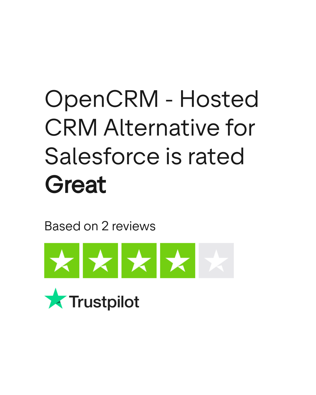OpenCRM - Hosted CRM Alternative for Salesforce Reviews | Read Customer ...