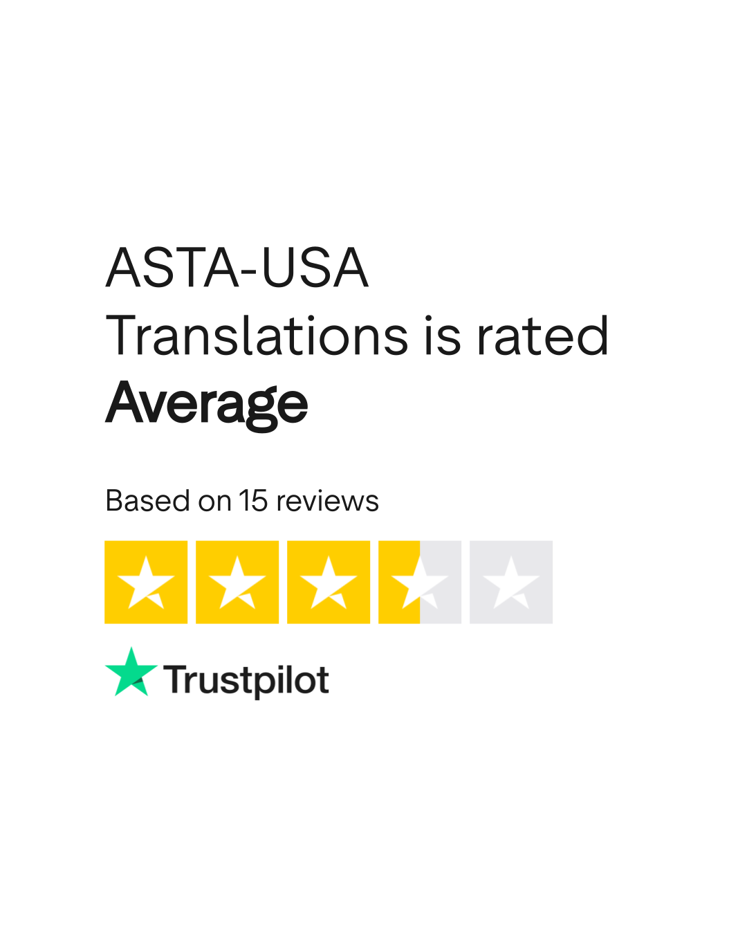 ASTA-USA Translations Reviews | Read Customer Service Reviews of asta ...
