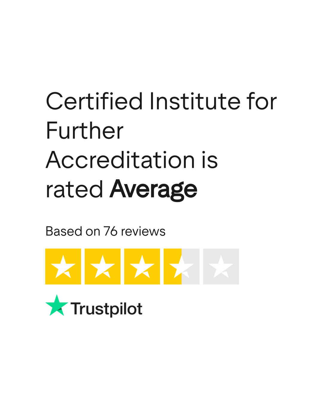 Certified Institute for Further Accreditation Reviews | Read Customer ...