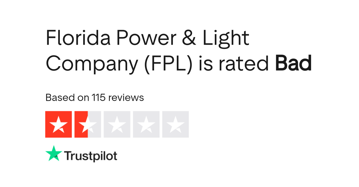 Florida Power & Light Company (FPL) Reviews | Read Customer Service ...