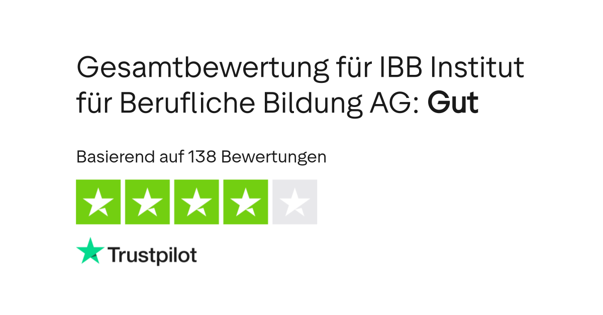 Bewertungen zu IBB Institut für Berufliche Bildung AG | Lesen Sie ...