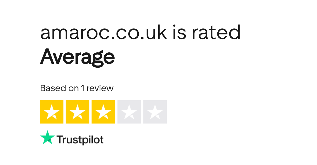 amaroc.co.uk Reviews | Read Customer Service Reviews of amaroc.co.uk