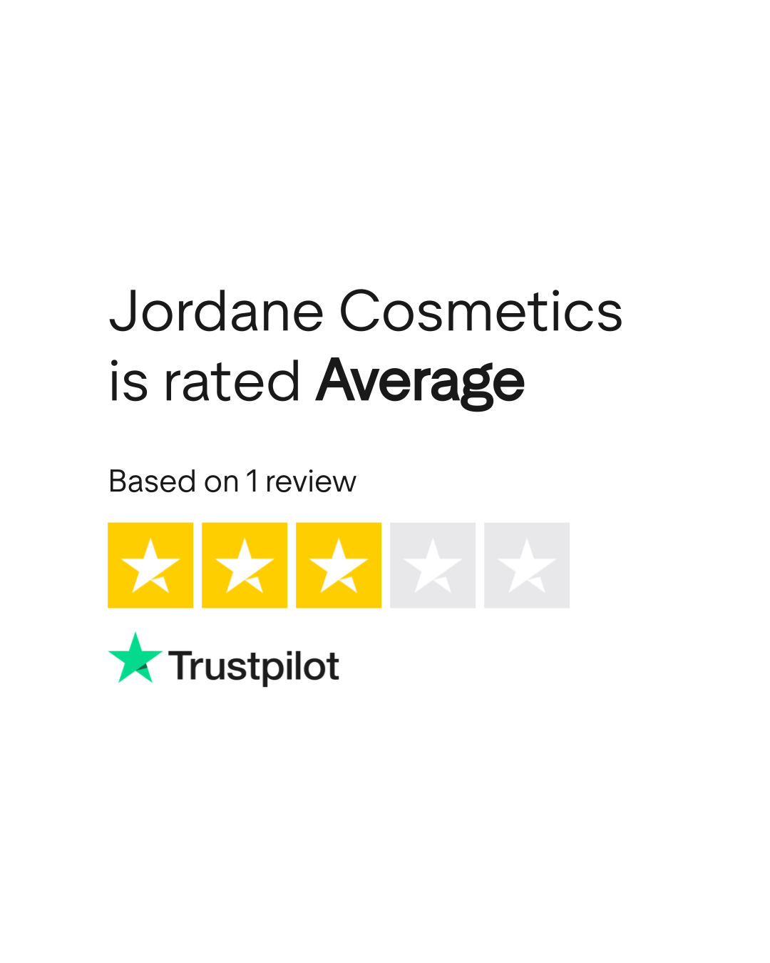 Jordane Cosmetics Reviews | Read Customer Service Reviews of jordane.com