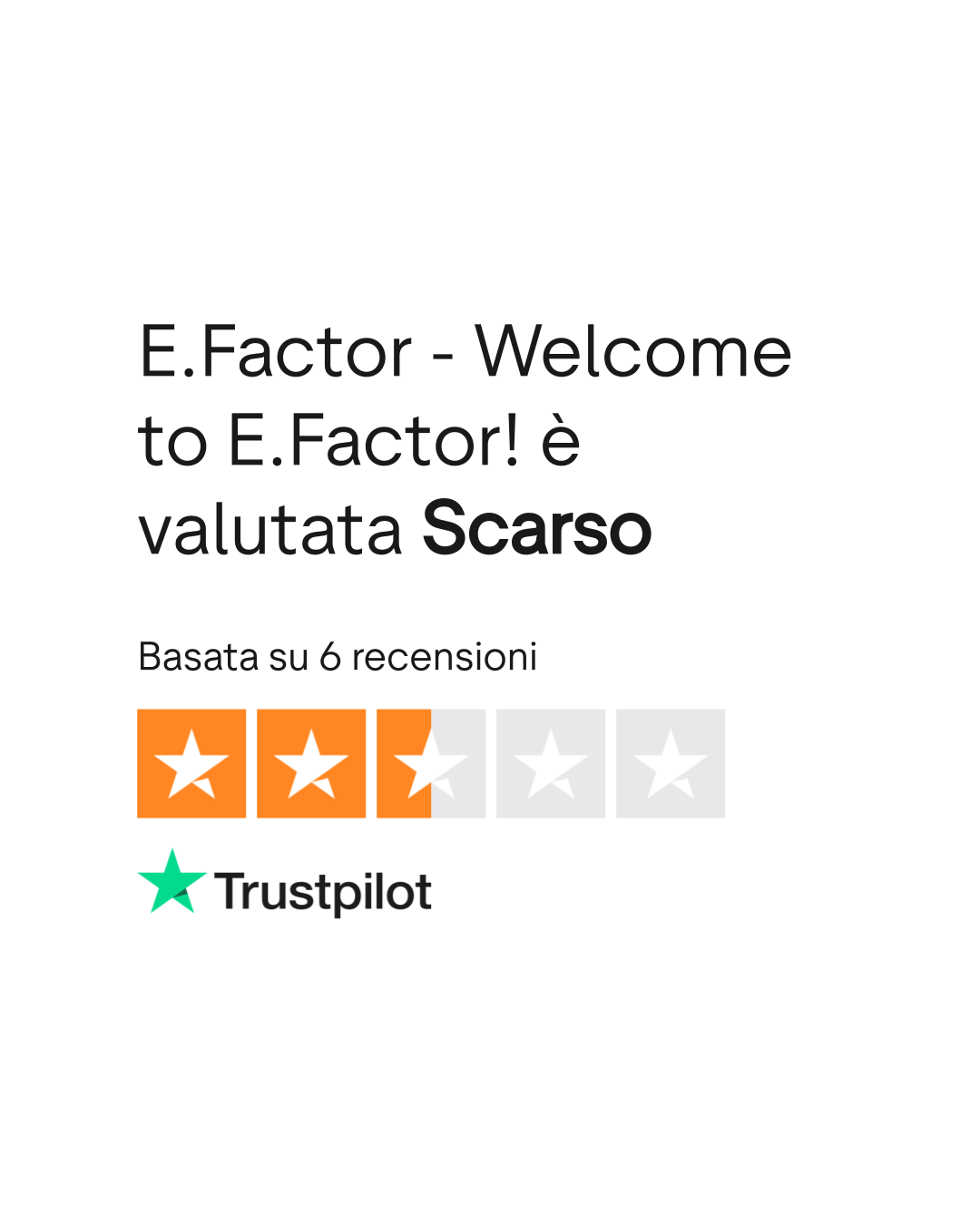 E.Factor - Welcome to E.Factor! | Leggi le recensioni dei servizi di www.efactor.com