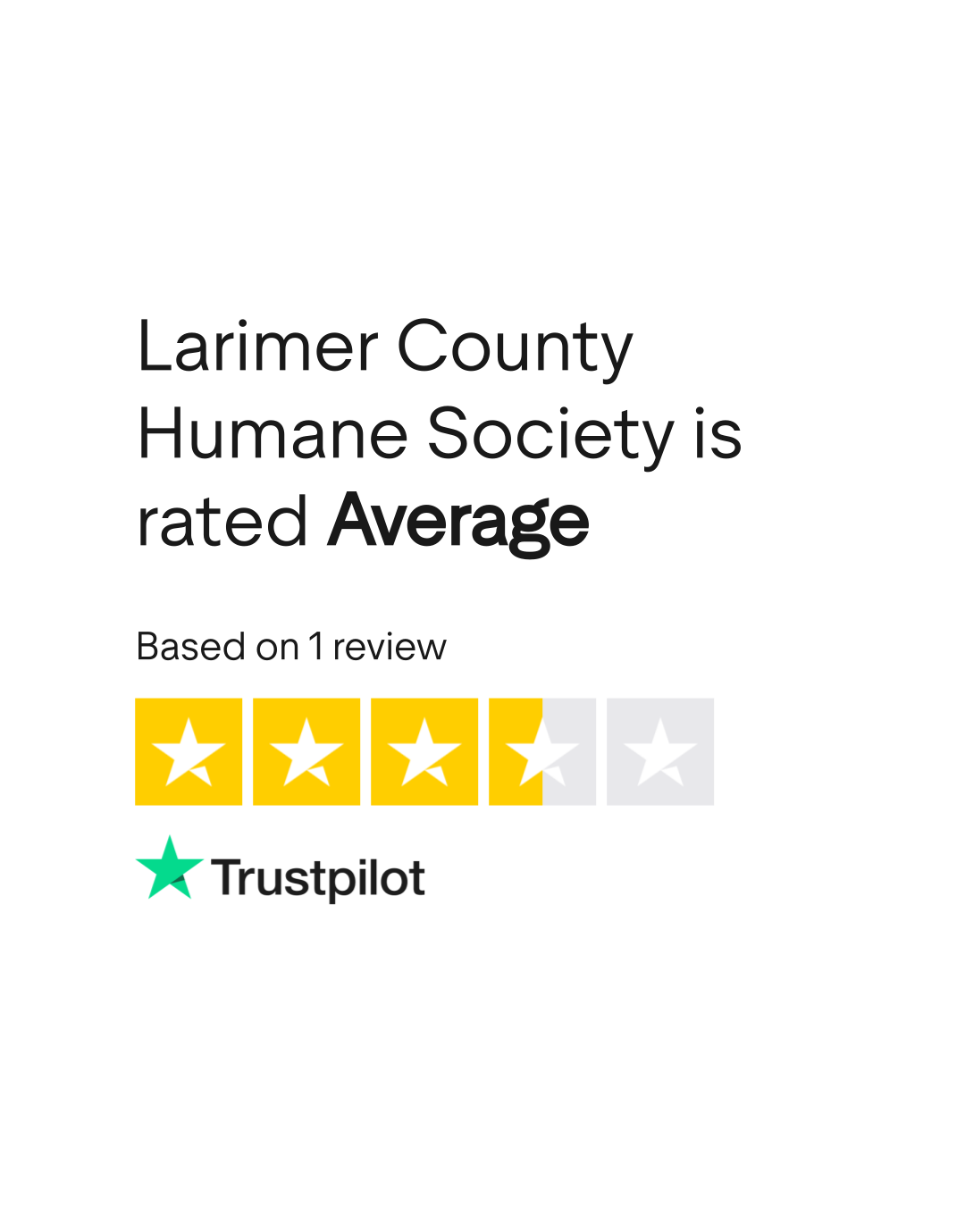 Larimer County Humane Society Reviews | Read Customer Service Reviews ...
