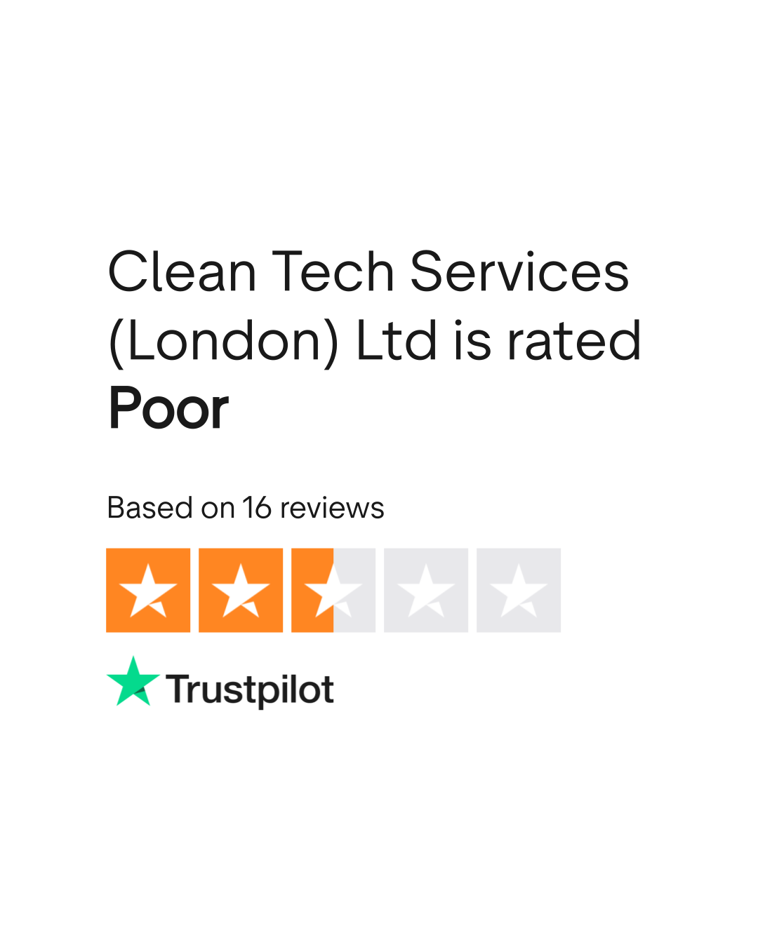 Clean Tech Services (London) Ltd Reviews | Read Customer Service ...