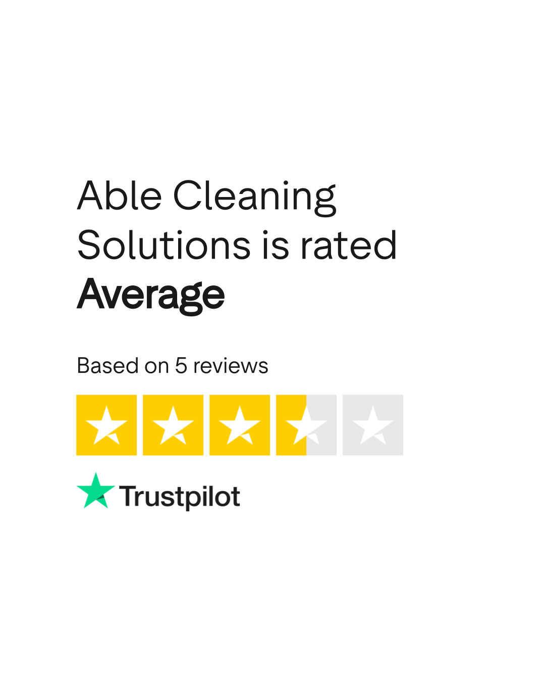 Able Cleaning Solutions Reviews | Read Customer Service Reviews of able ...