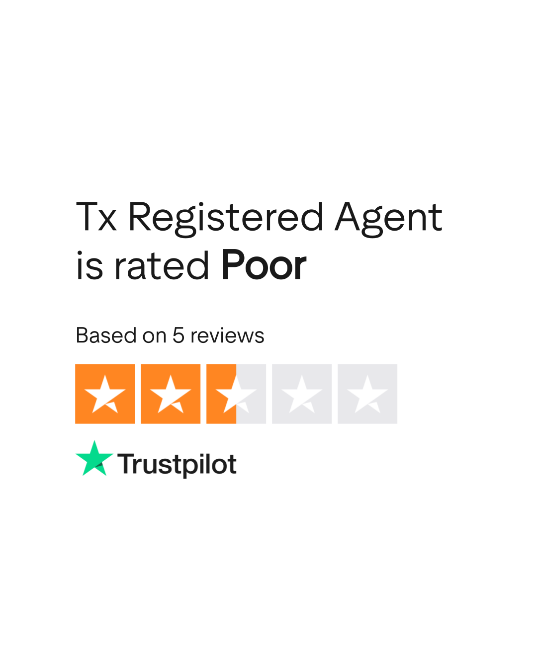 Tx Registered Agent Reviews | Read Customer Service Reviews of ...