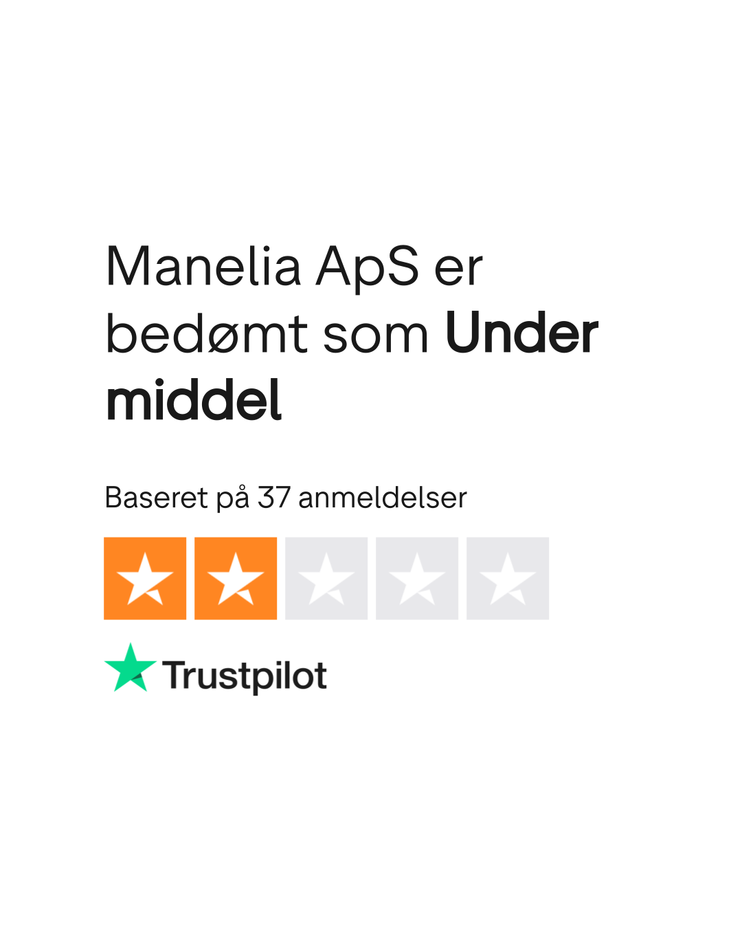 Anmeldelser af Manelia ApS | Læs kundernes anmeldelser af manelia.dk