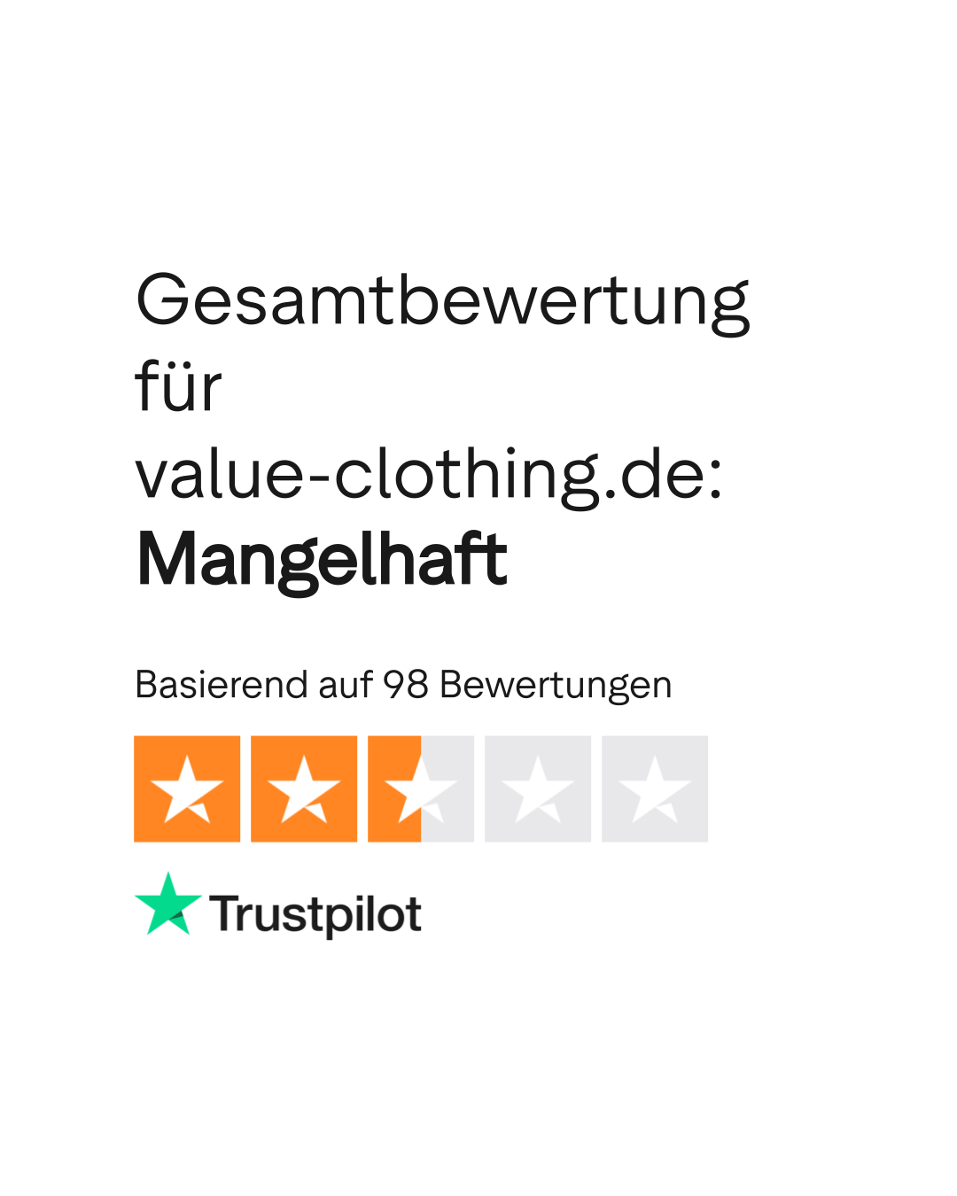 Bewertungen zu value-clothing.de | Lesen Sie Kundenbewertungen zu value ...