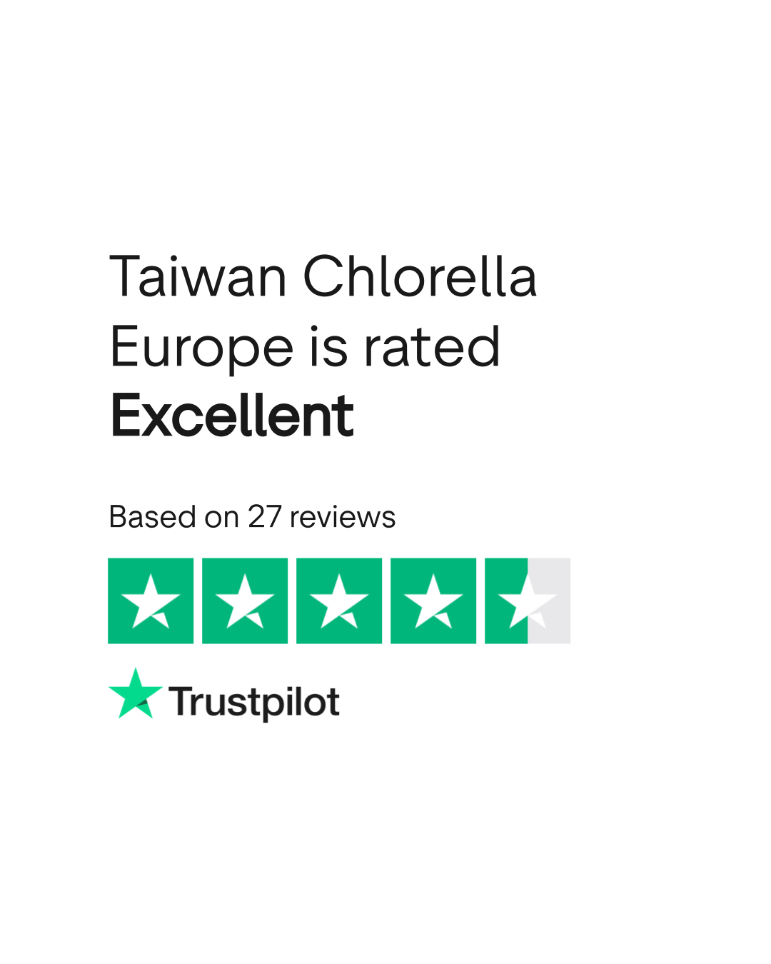 Taiwan Chlorella Europe Reviews | Read Customer Service Reviews of www ...