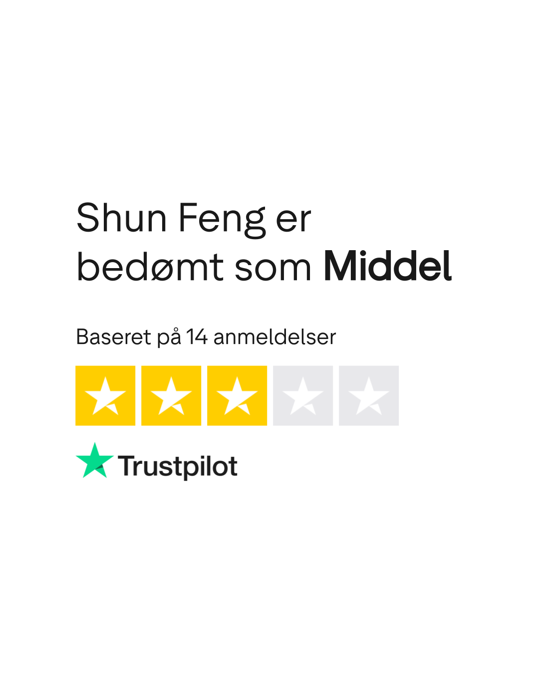 Anmeldelser af Shun Feng | Læs kundernes anmeldelser af www.shun-feng.dk