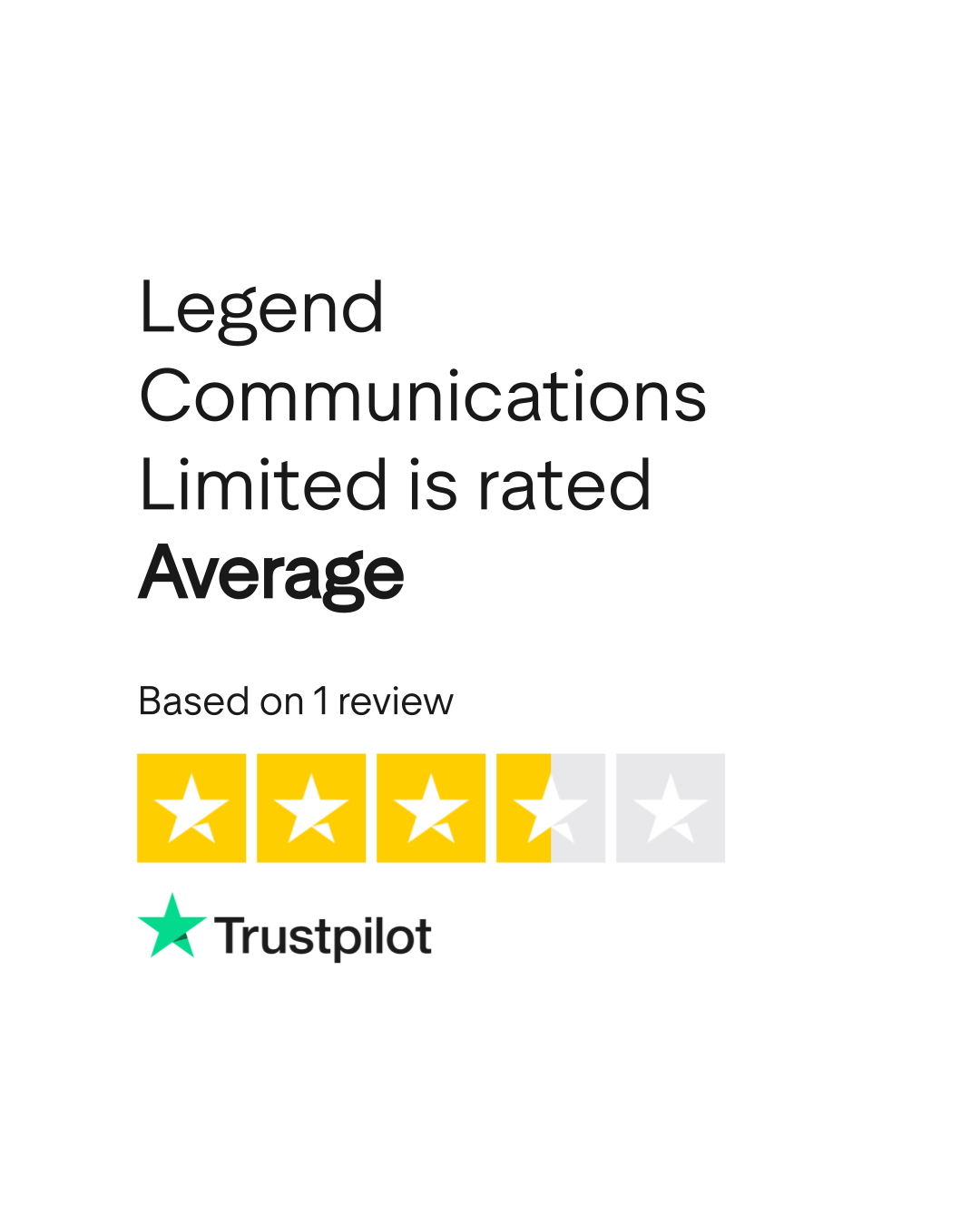 Legend Communications Limited Reviews | Read Customer Service Reviews ...