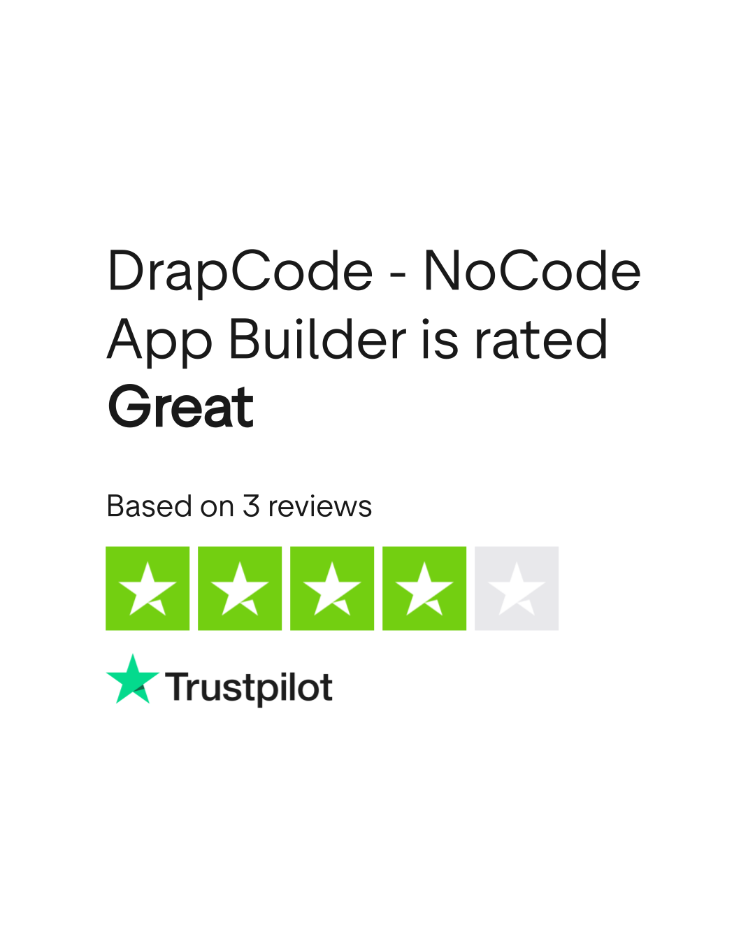 DrapCode - NoCode App Builder Reviews | Read Customer Service Reviews of drapcode.com