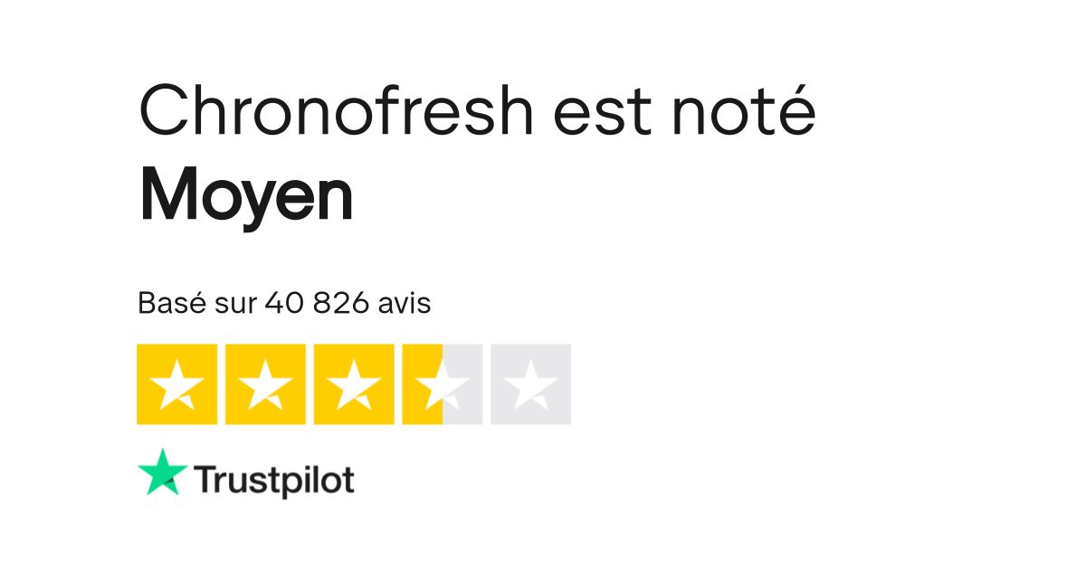 Avis de Chronofresh | Lisez les avis marchands de chronofresh.fr