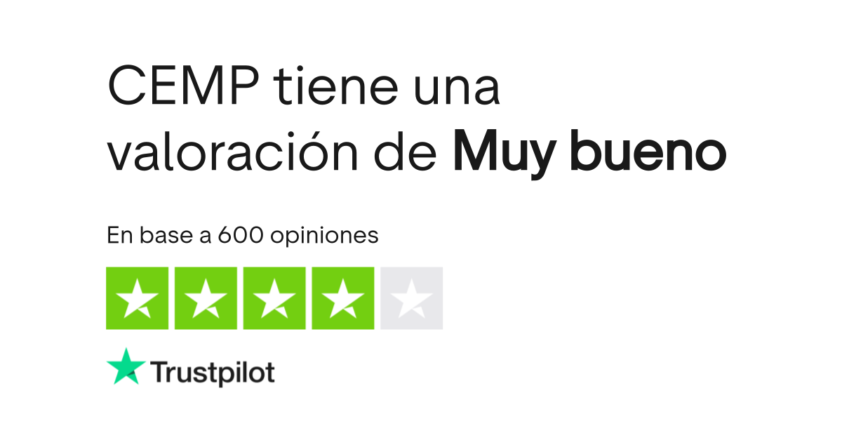 Opiniones sobre CEMP | Lee las opiniones sobre el servicio de cemp.es