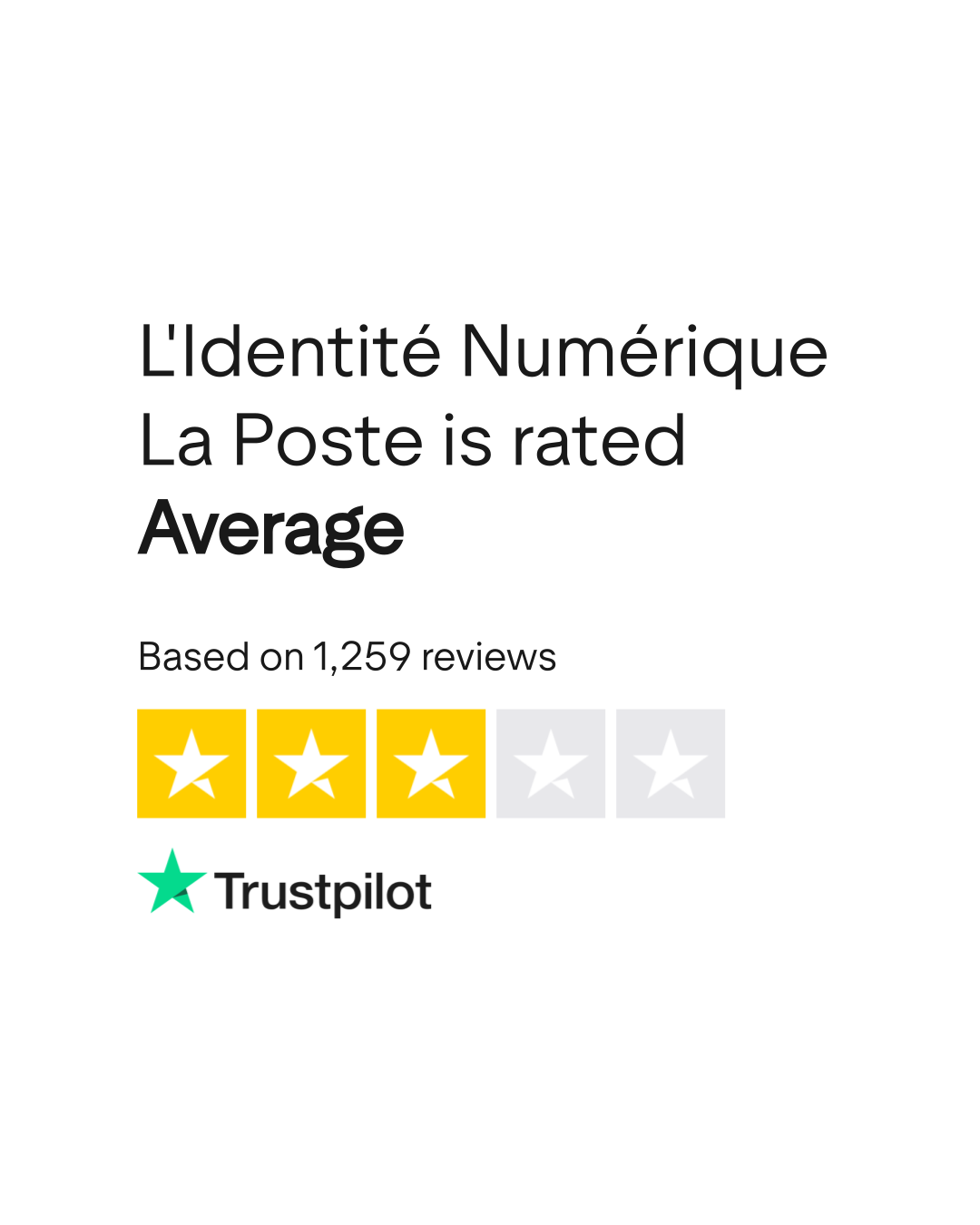 L'Identité Numérique La Poste Reviews | Read Customer Service Reviews ...