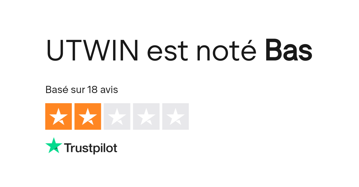Avis de UTWIN | Lisez les avis marchands de www.utwin.fr