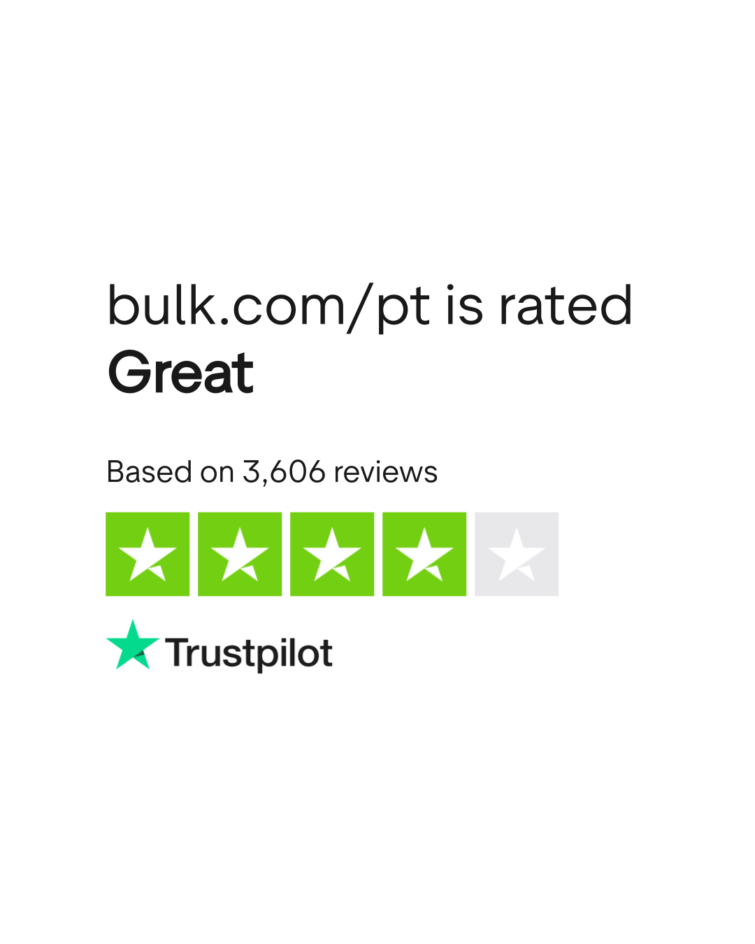bulk.com/pt Reviews | Read Customer Service Reviews of bulk.com/pt