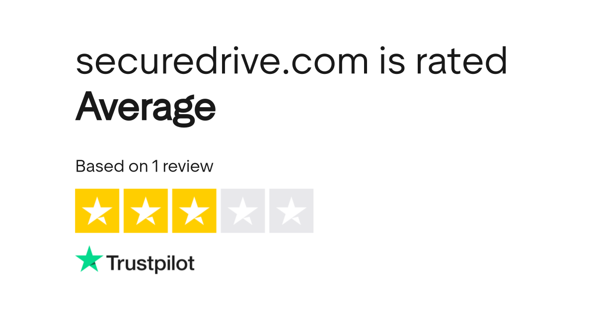 securedrive.com Reviews | Read Customer Service Reviews of securedrive.com