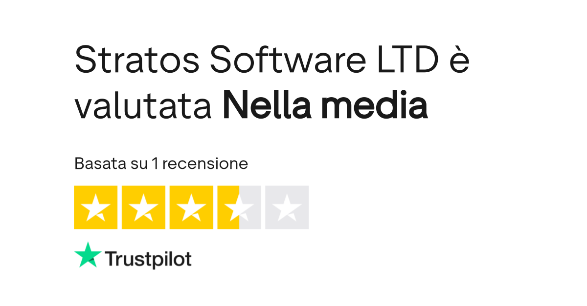 Stratos Software LTD | Leggi le recensioni dei servizi di stratosoftware.eu