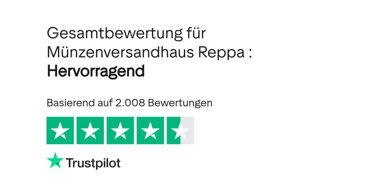 Bewertungen zu Münzenversandhaus Reppa | Lesen Sie Kundenbewertungen zu ...