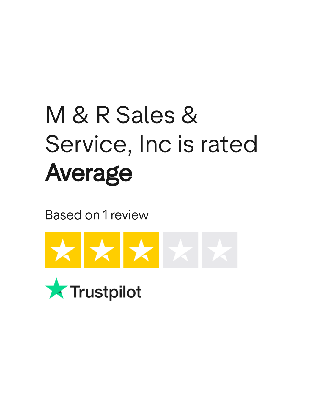 M & R Sales & Service, Inc Reviews | Read Customer Service Reviews of ...