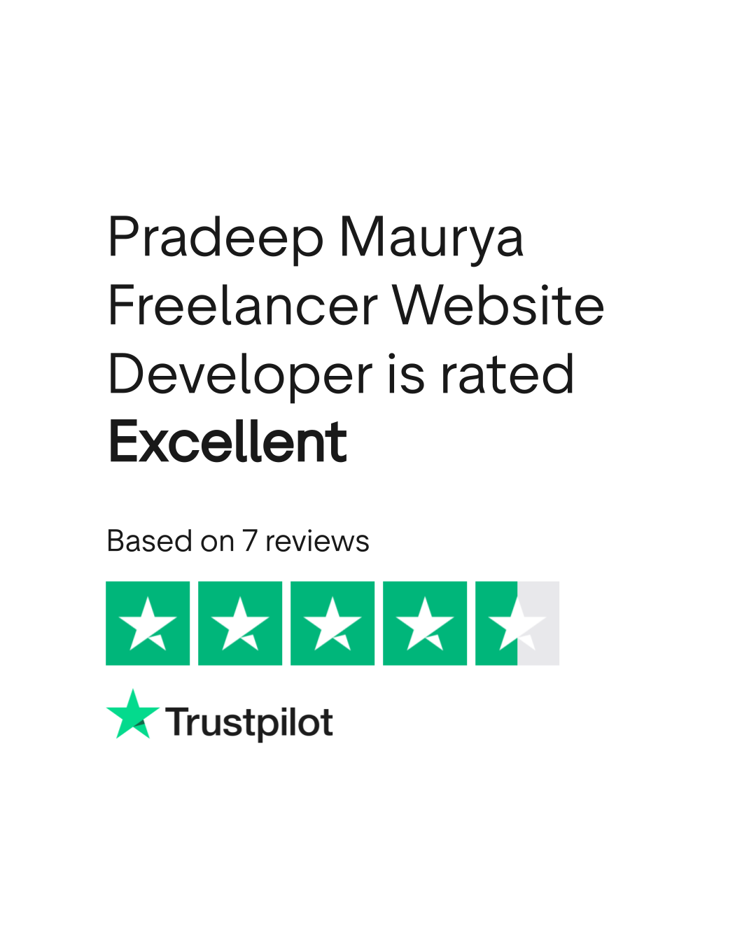 Pradeep Maurya Freelancer Website Developer Reviews | Read Customer Service Reviews of ...